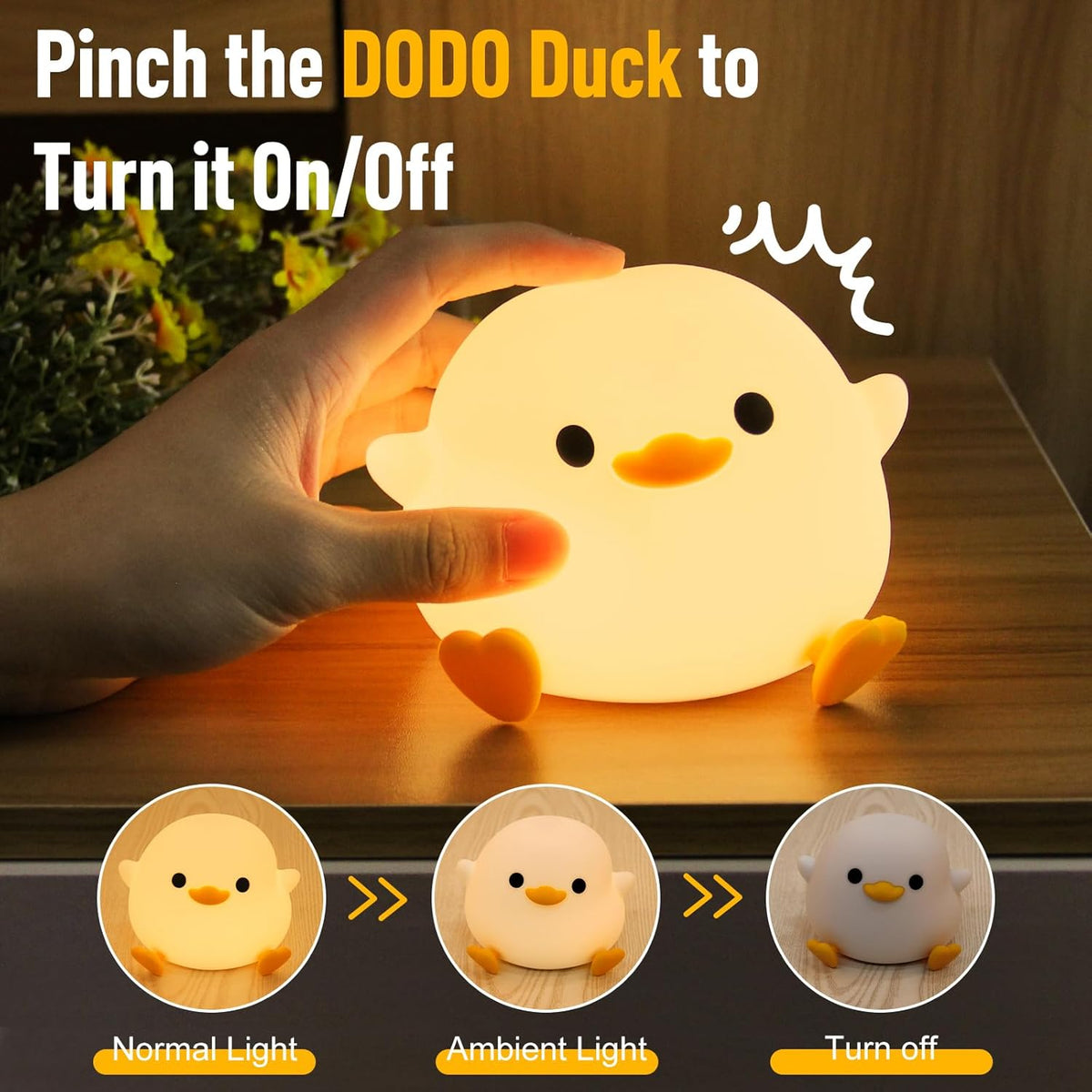 Rechargeable Night Light with Touch Dimming Function – BlackOwl
