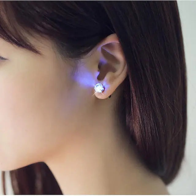 LED Earring Light Stainless Ear Light Up jewelry earrings – BlackOwl