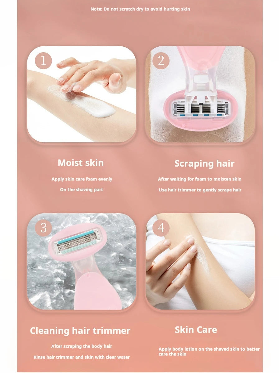 Women's hair removal razor for armpit hair leg hair private part razor ...